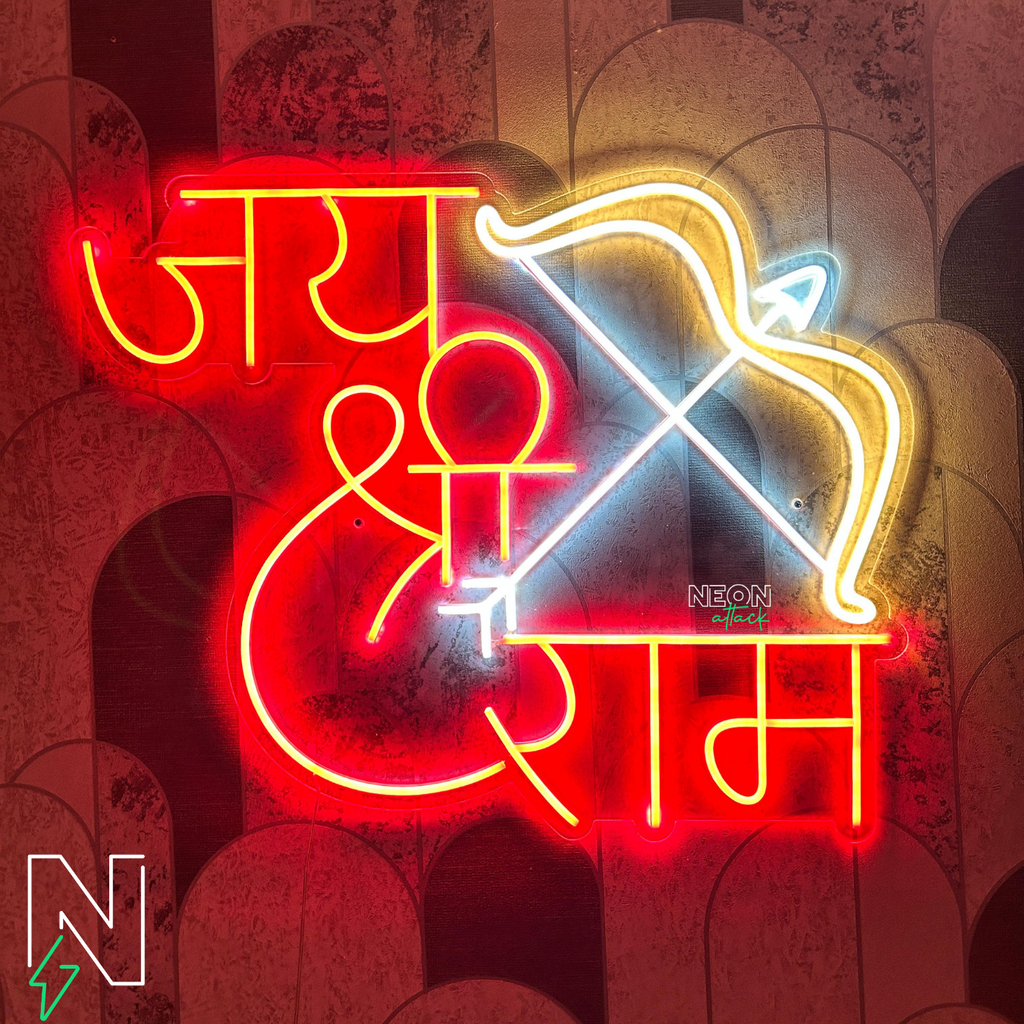 Buy Jai Shree Ram Neon Sign Online | Neon Attack