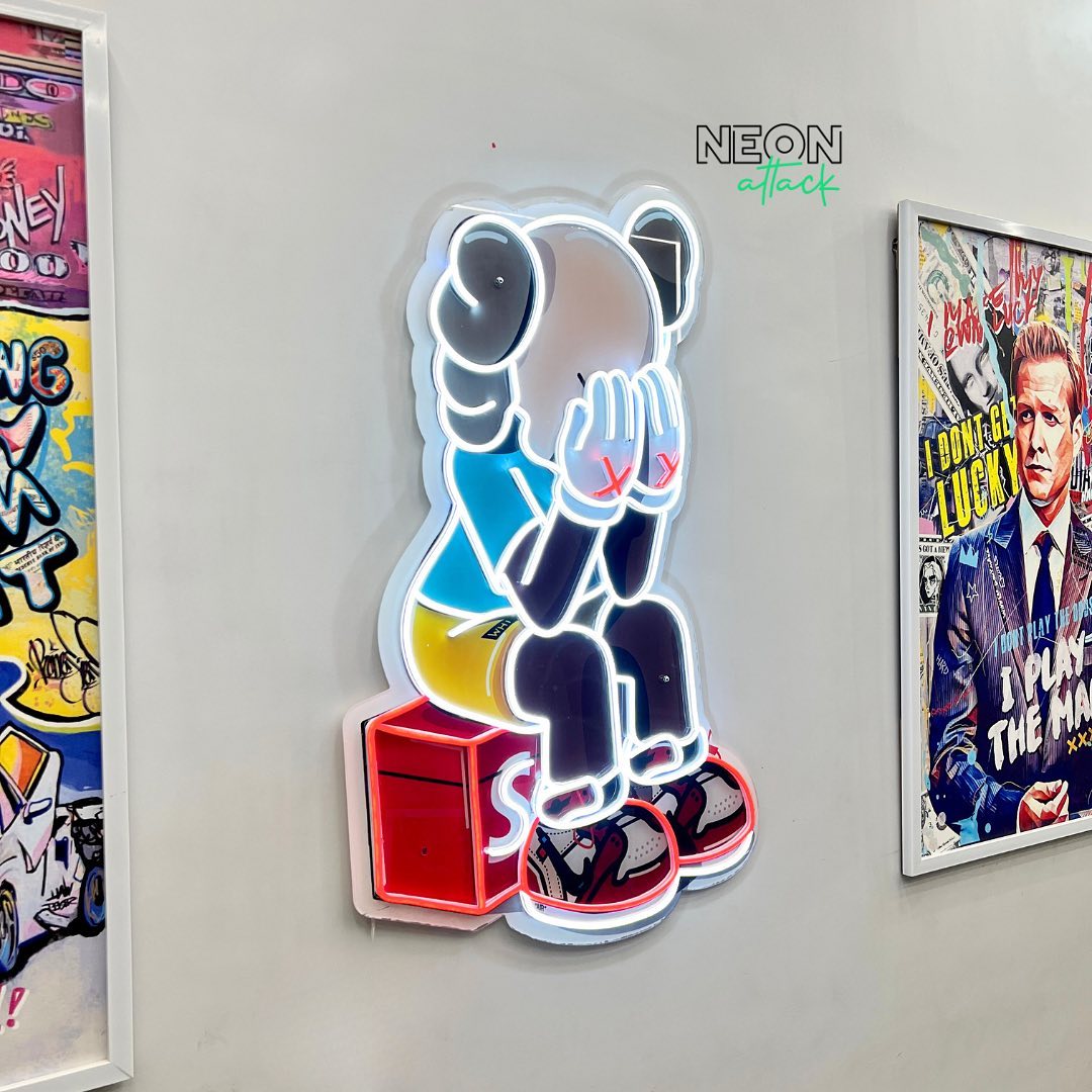 Kaws Neon Art Neon Sign – Neon Attack