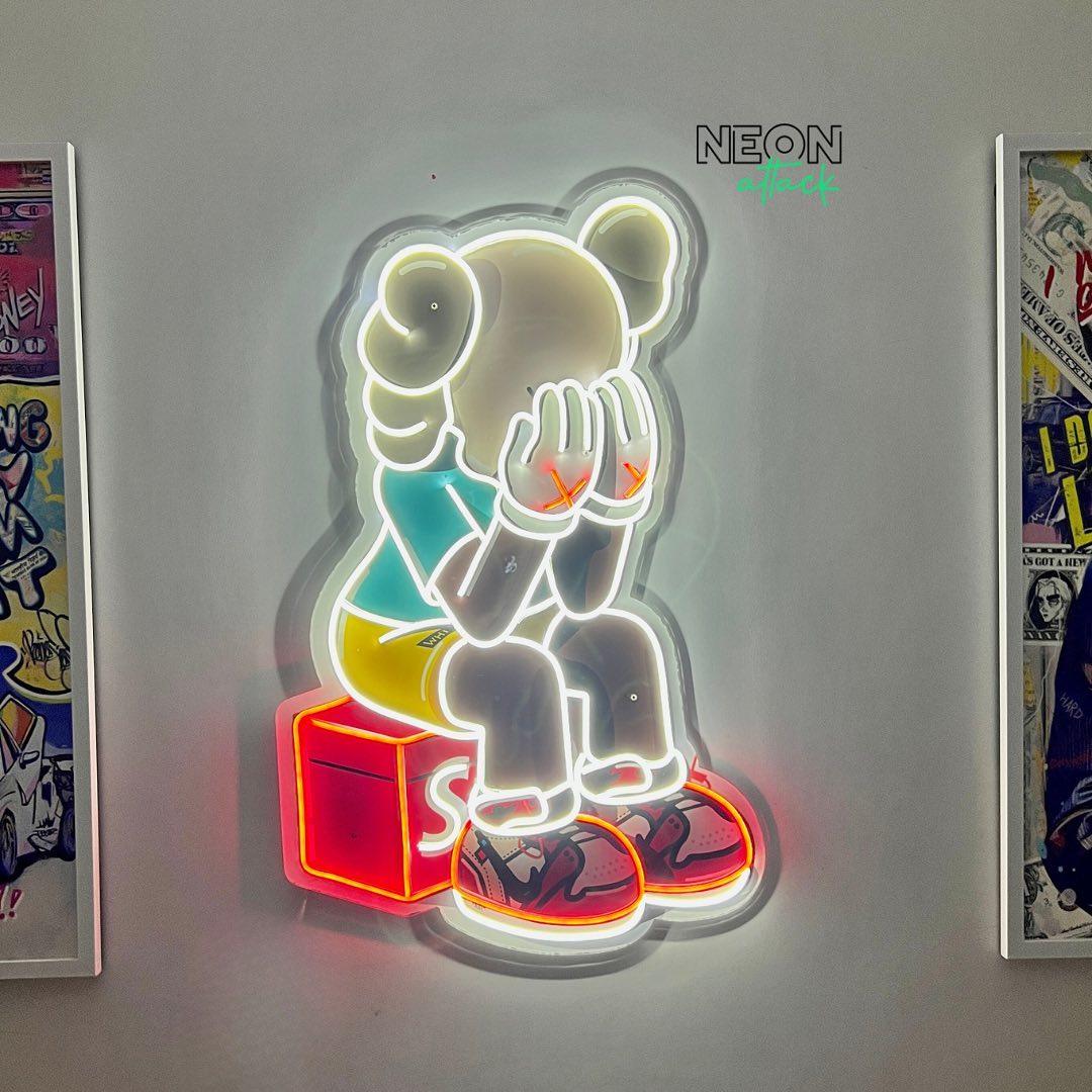 Kaws Neon Art Neon Sign – Neon Attack