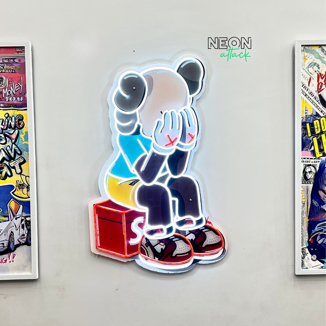Kaws Neon Art Neon Sign – Neon Attack