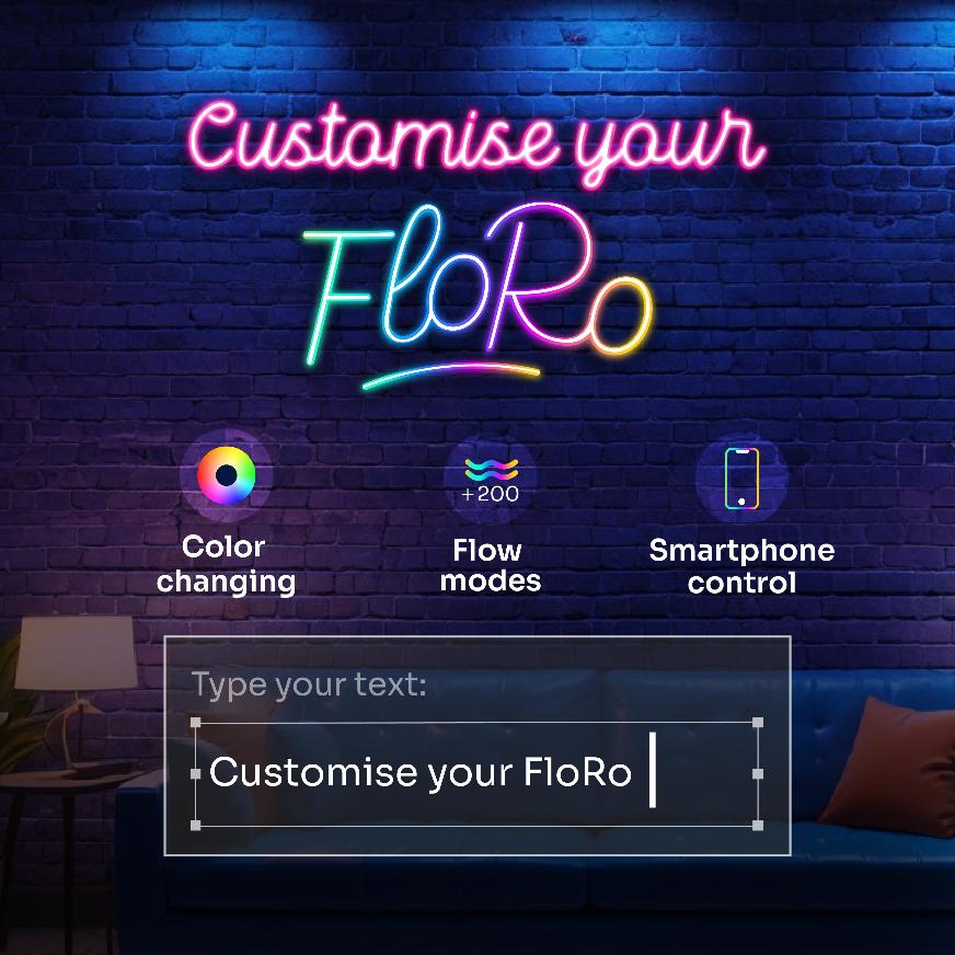 Customise FloRo Sign | Color Changeable RGB Neon Signs with Flow Modes ...