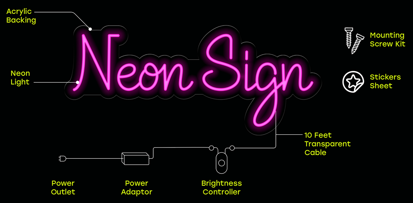 Customise Neon Lights Sign | Online Custom Neon Sign Maker - Neon Attack