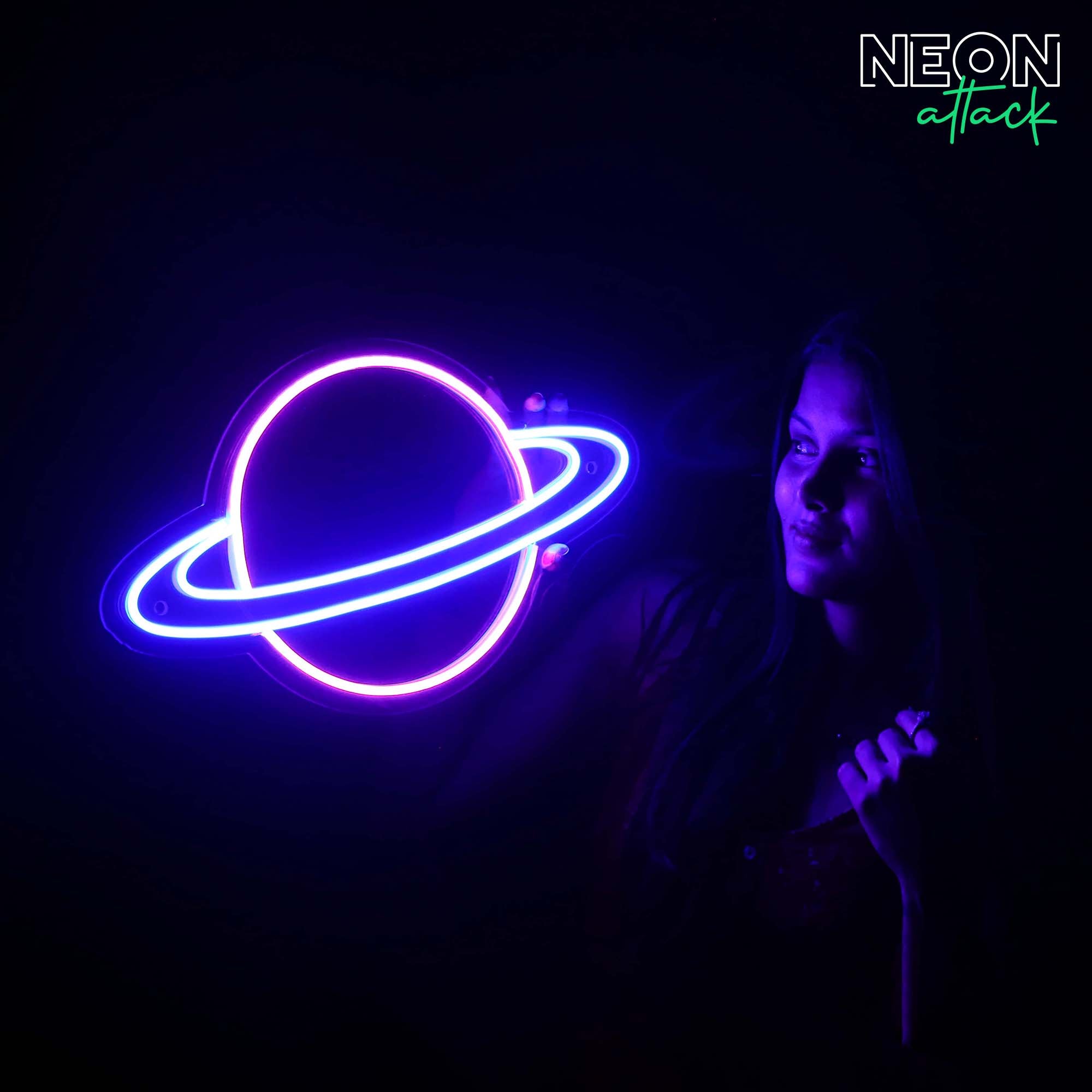 Buy Saturn Neon Light Sign Online at the Best Price | Neon Attack