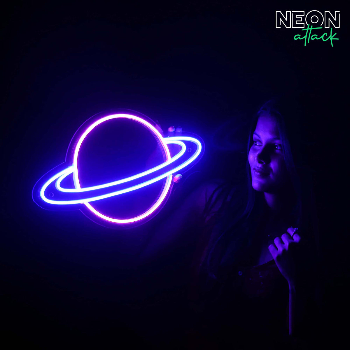 Buy Saturn Neon Light Sign Online at the Best Price | Neon Attack