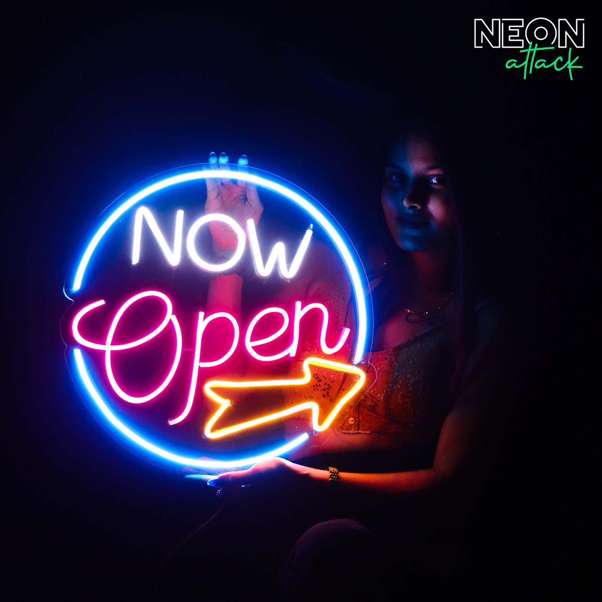 Buy Now Open Neon Light Sign Online at the Best Price | Neon Attack