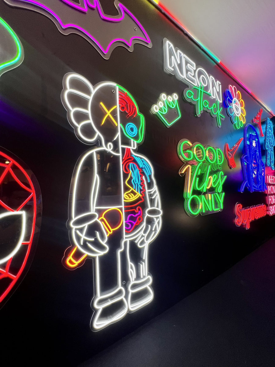 Buy KAWS Neon Sign (LIMITED EDITION) Online at | Neon Attack