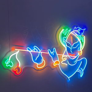 Buy Krishna Neon Sign Online at the Best Price | Neon Attack