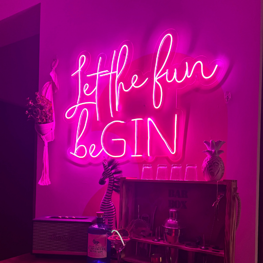 Buy Let the fun beGIN Neon Sign Online at the Best Price | Neon Attack