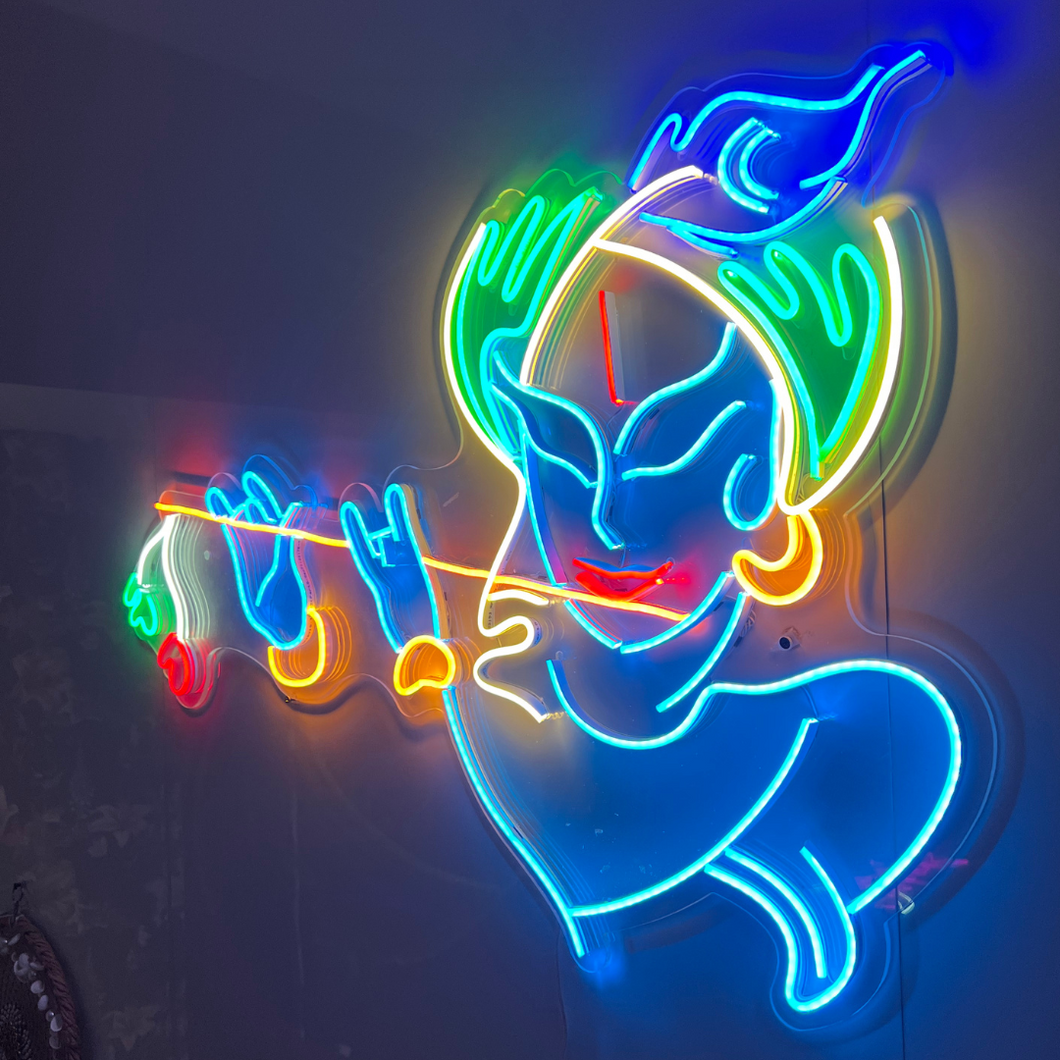 Buy Krishna Neon Sign Online at the Best Price | Neon Attack